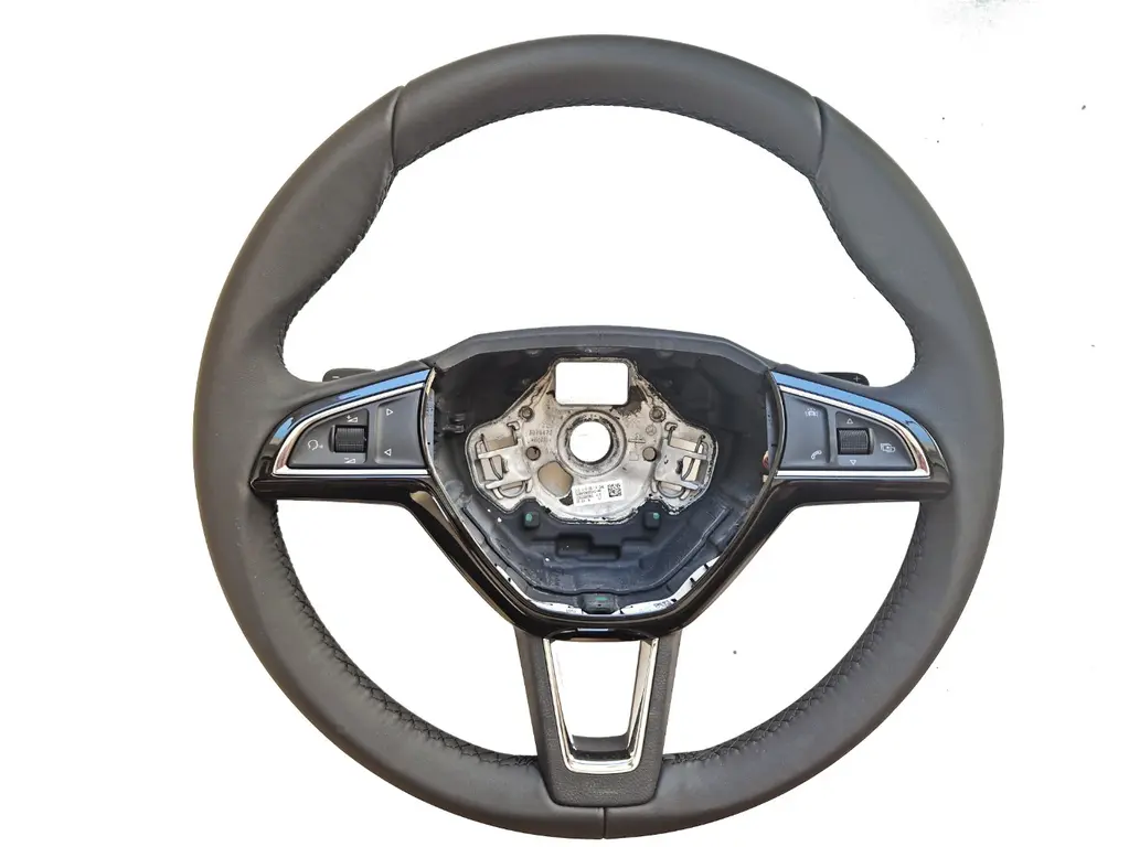 Kulatý ŠKODA DSG multifunkční kožený volant - Praha 10 - Bazar - Sbazar.cz