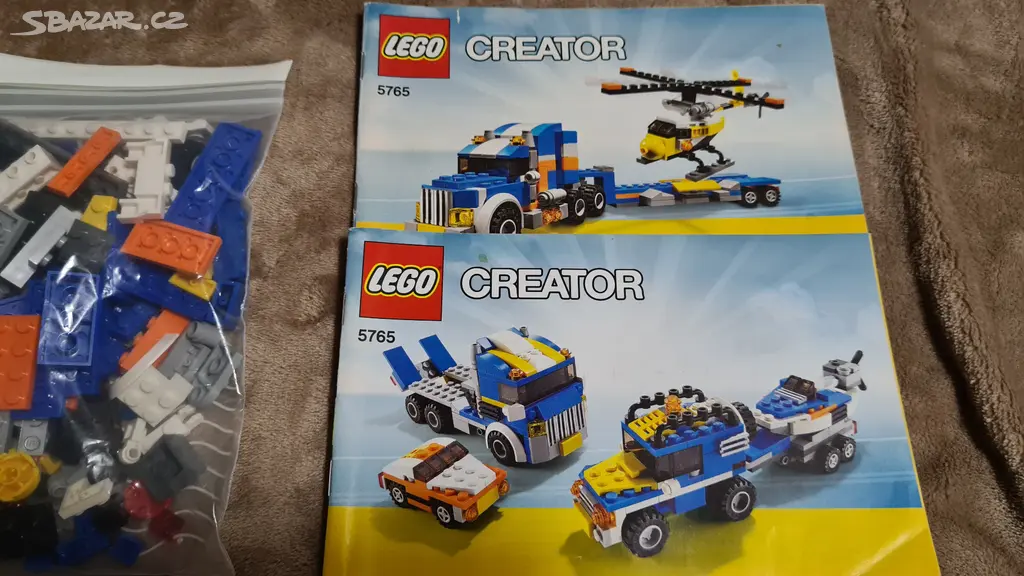 Lego Creator 5765 Kamion s helikopterou - Zeleneč - Bazar - Sbazar.cz