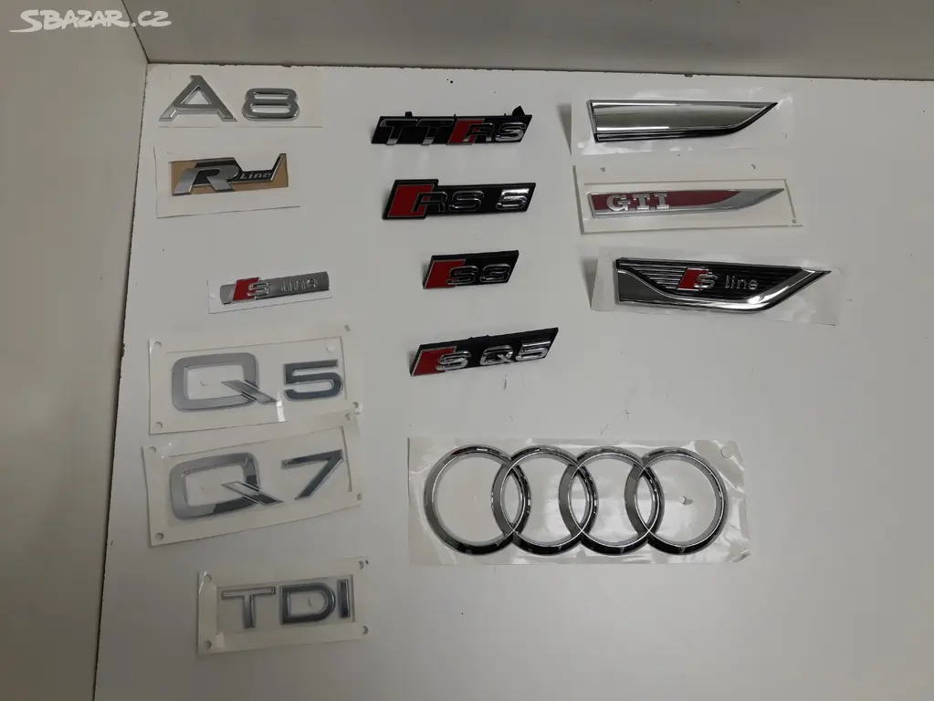 Znak nápis logo Audi nové originál - Neratovice - Bazar - Sbazar.cz
