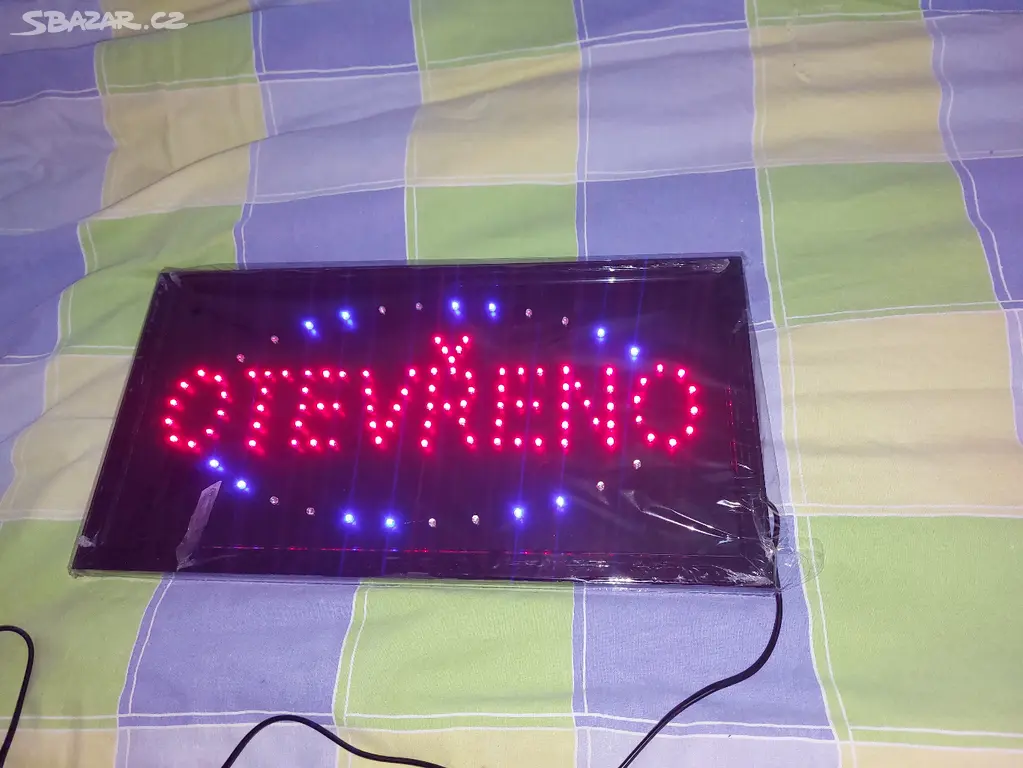 Světelná LED reklama OTEVŘENO a jiné cena 500kč - Králíky - Bazar ...
