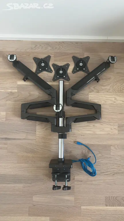 Držák na 3 monitory AlzaErgo Arm T130B Premium USB - Praha - Bazar - Sbazar.cz