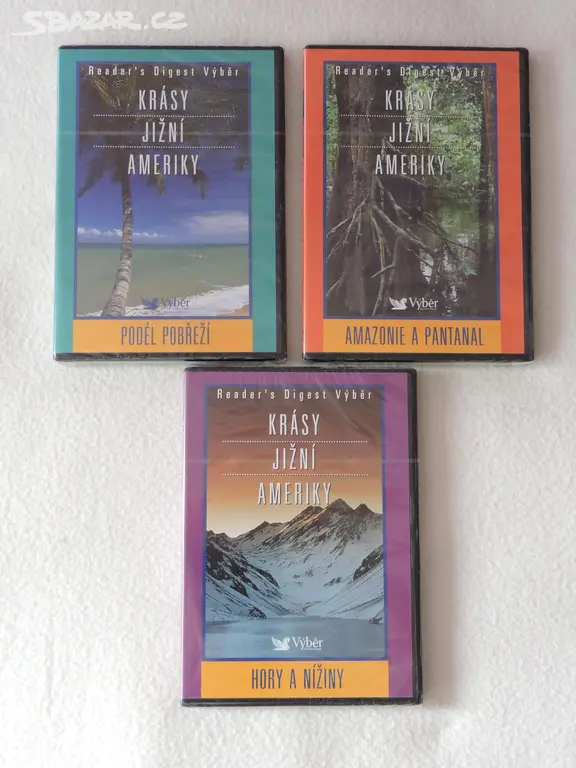 Sada 3 DVD Krásy Jižní Ameriky - Praha, Střížkov - Bazar - Sbazar.cz