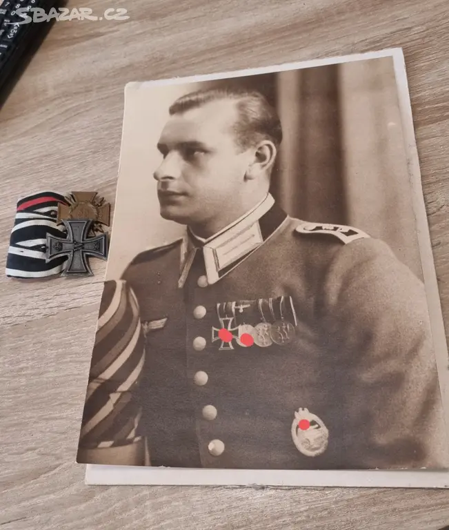 Velkoformátová fotografie tankista wehrmacht - Praha - Bazar - Sbazar.cz