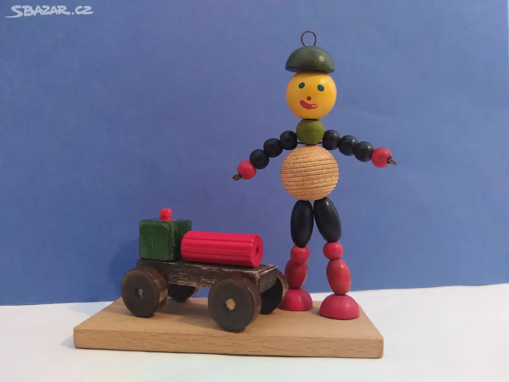 Schowanek Tofa lokomotiva dřevěná stará hračka - Brno-město - Bazar - Sbazar.cz