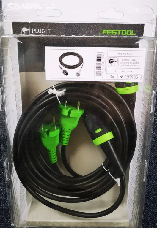 Prodám kabel na stroje FESTOOL plug it - Trutnov - Bazar - Sbazar.cz