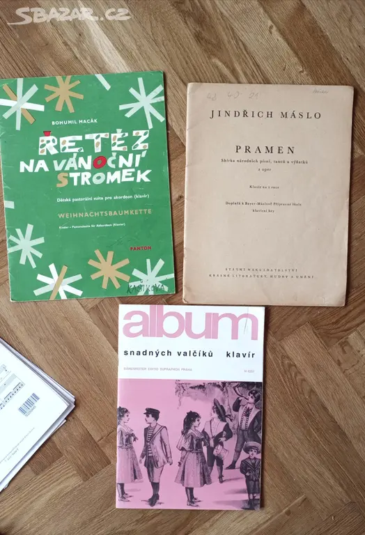 Noty klavír - Praha - Bazar - Sbazar.cz