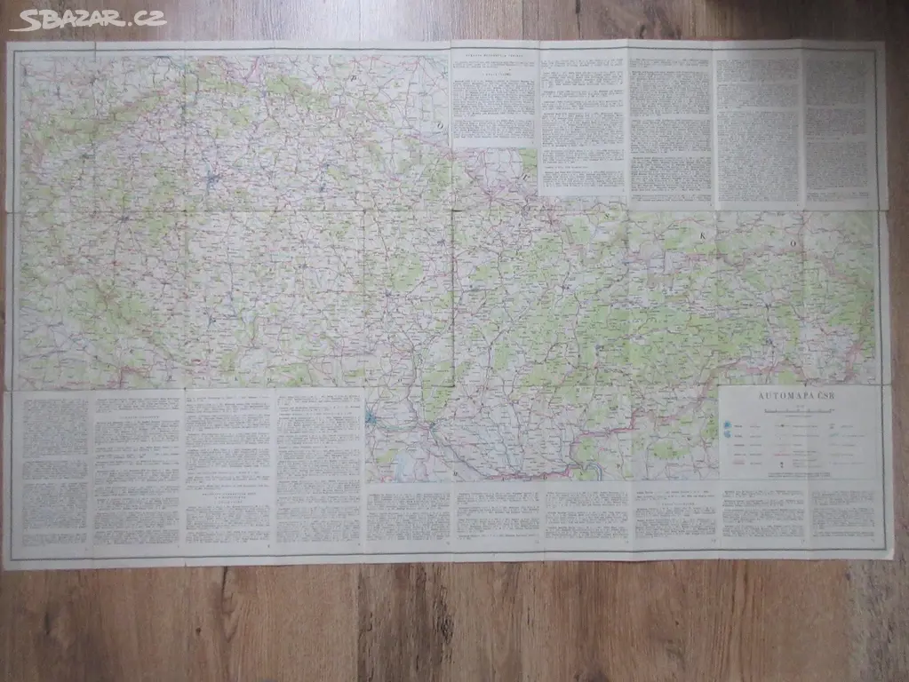stará automapa ČSSR, velká - Dobruška - Bazar - Sbazar.cz