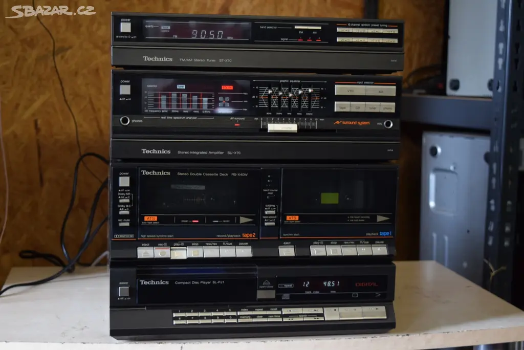 TECHNICS SU-X70 VÝBORNÁ STEREO SESTAVA VĚŽ !! - Broumov - Bazar - Sbazar.cz