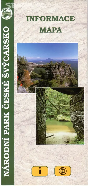 mapa NP České Š výcarsko - Plzeň - Bazar - Sbazar.cz