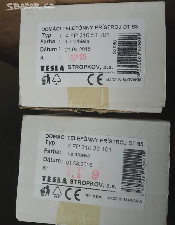 Domácí telefon Tesla DT 93 3 ks,DT 85 1ks - Brno - Bazar - Sbazar.cz
