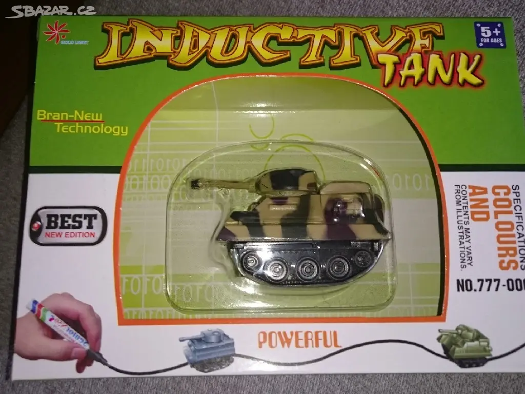 Indukční autíčko, tank, které jezdí po čase. - Brno - Bazar - Sbazar.cz