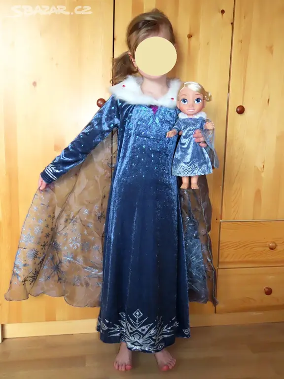 Třpytivé hřejivé šaty Elsa Ledové Království - Staré Místo - Bazar ...