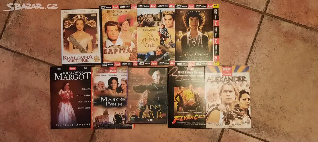 DVD filmy 9 ks - historické NOVÉ - Praha-východ - Bazar - Sbazar.cz
