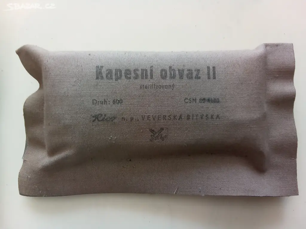 Retro vojenský obvaz - Trhové Sviny - Bazar - Sbazar.cz