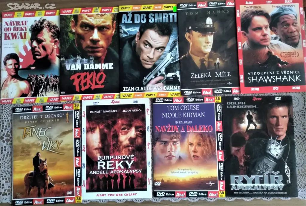 9 různých DVD - Nový Knín - Bazar - Sbazar.cz