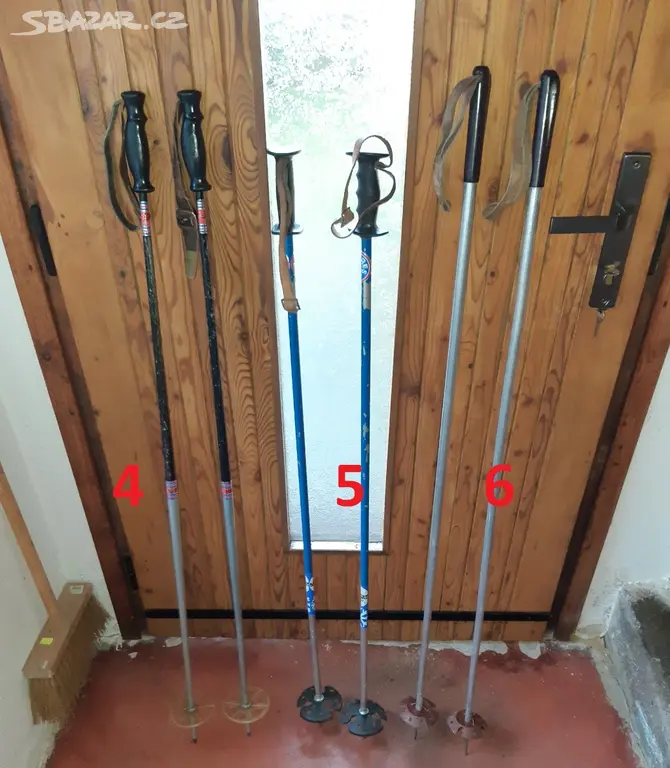 hůlky na sjezdové (běžkové) lyžování 7a7a7a - Hradec Králové - Bazar ...