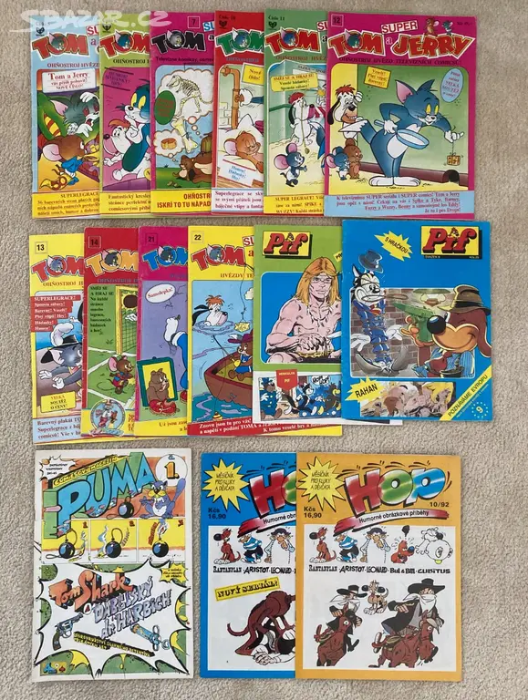 Tom & Jerry, Pif, Puma, magazín HOP (komiksy) - Zlín - Bazar - Sbazar.cz