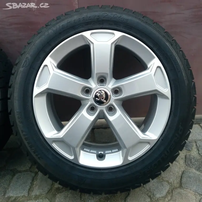 17"-NEJETÁ ZIMNÍ OBUTÁ ALU KOLA 5x112 KAROQ+SUPERB - Přerov - Bazar - Sbazar.cz