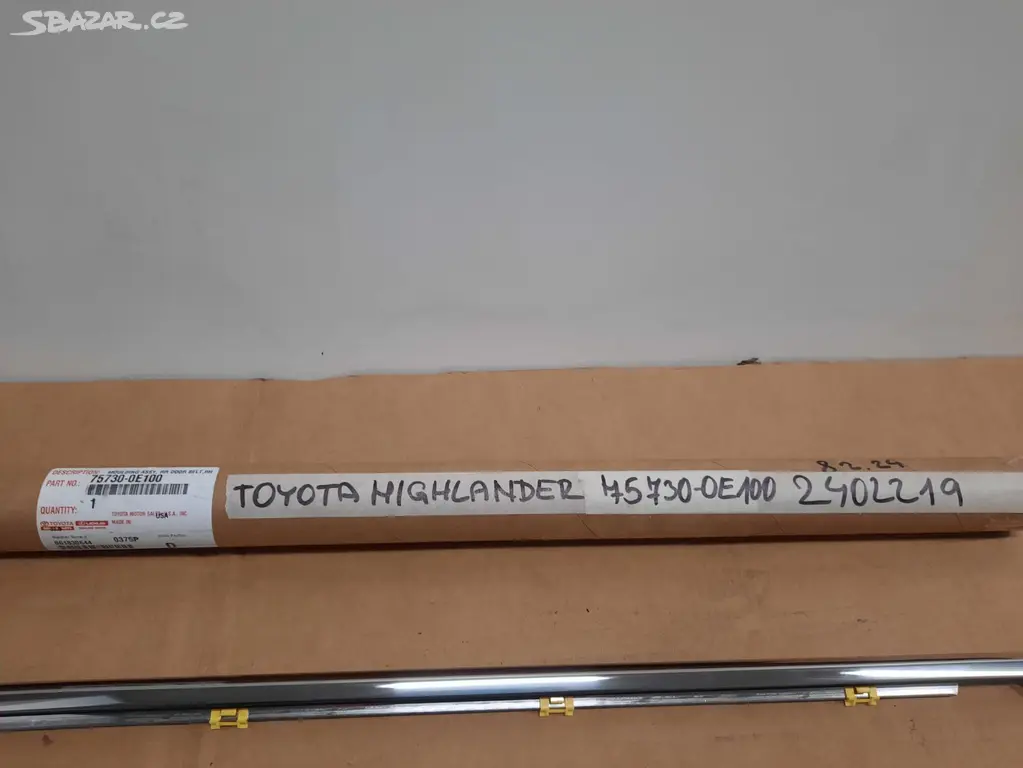 Toyota Highlander 2019-23 75730-0E100 lišta dveří - Pavlice - Bazar ...