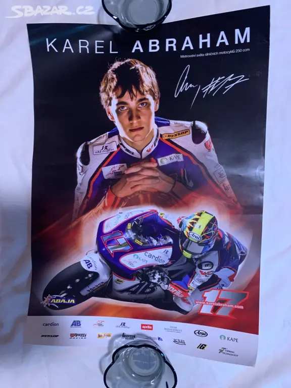 Karel Abraham - mistrovství světa 250 ccm - plakát - Ostrava - Bazar ...