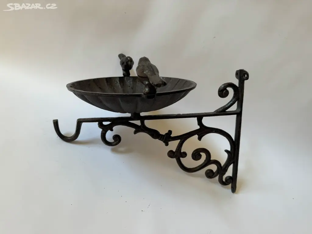 Kovové pítko pro ptáčky - nástěnná konzole - Liberec, Liberec III-Jeřáb ...
