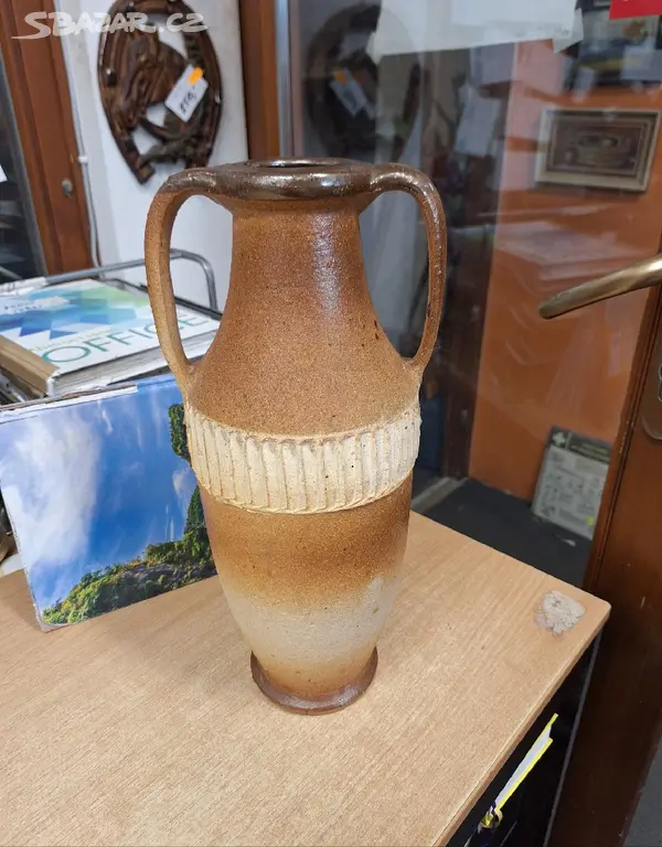 Retro kameninová váza - amfora - Pardubice - Bazar - Sbazar.cz