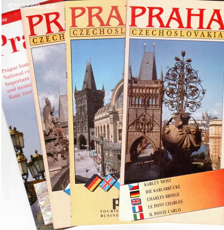 4 x malá mapa Prahy - Plzeň - Bazar - Sbazar.cz
