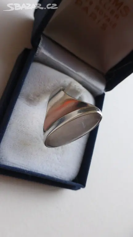 Nadherny Stribrny Prsten s Mesícním Kamenem - Praha - Bazar - Sbazar.cz