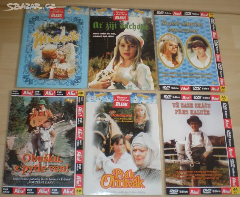 DVD Mrazík; At žijí duchové; Smutná princezna - Praha 9 - Bazar - Sbazar.cz