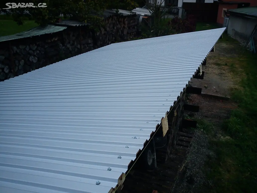 Trapézový plech Alu-Zinek, délky 2 až 3m SKLADEM. - Studenec - Bazar ...