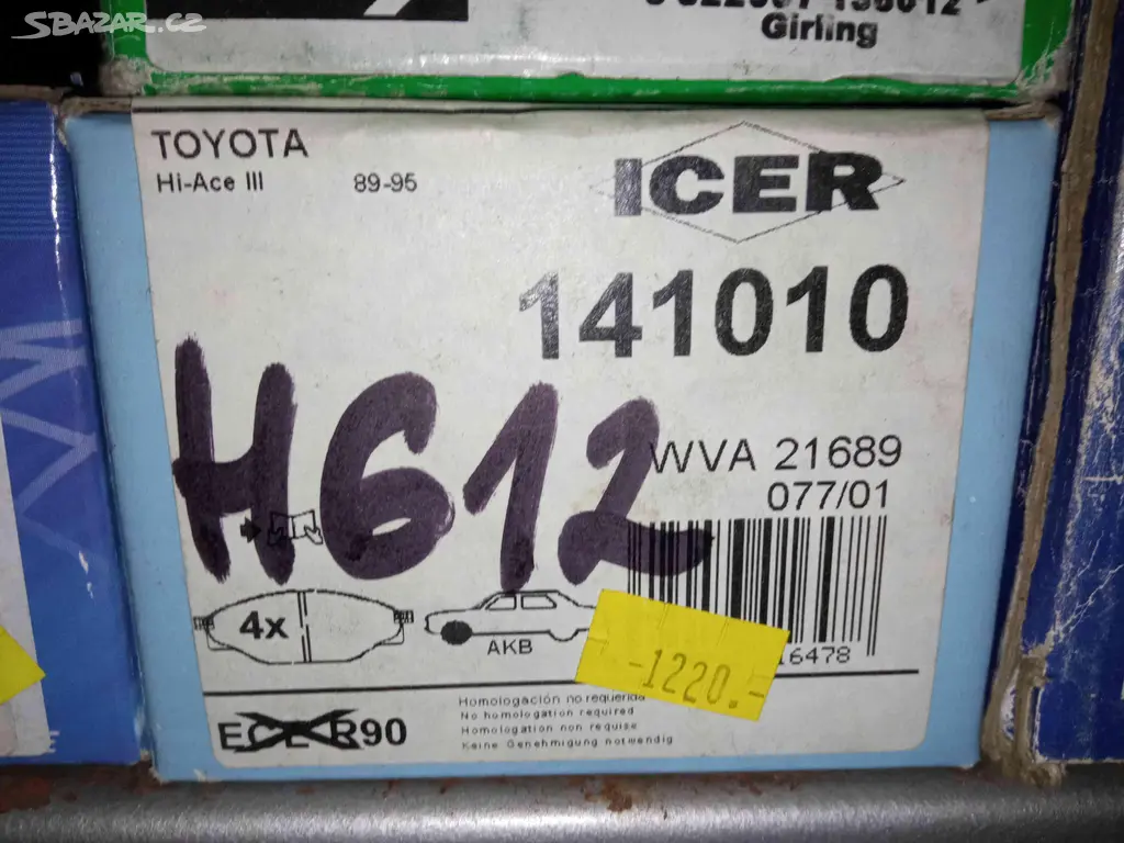 P brzdové desky ICER 141010 TOYOTA HIACE, HILUX - Opava, Předměstí ...
