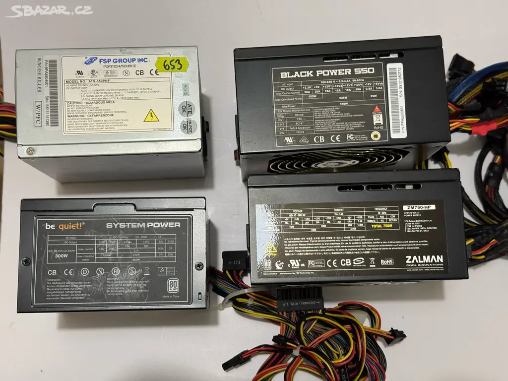 PC ATX Zdroje 300W 350W 750W - Praha - Bazar - Sbazar.cz