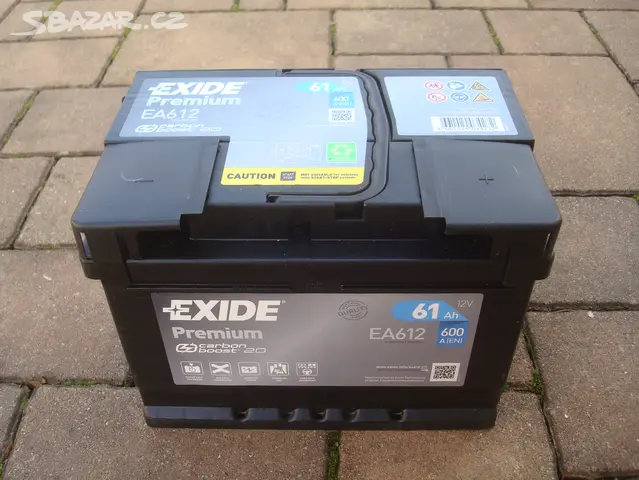 Autobaterie EXIDE PREMIUM 61Ah 600A EA612 Carbon - Dobruška, Pulice ...
