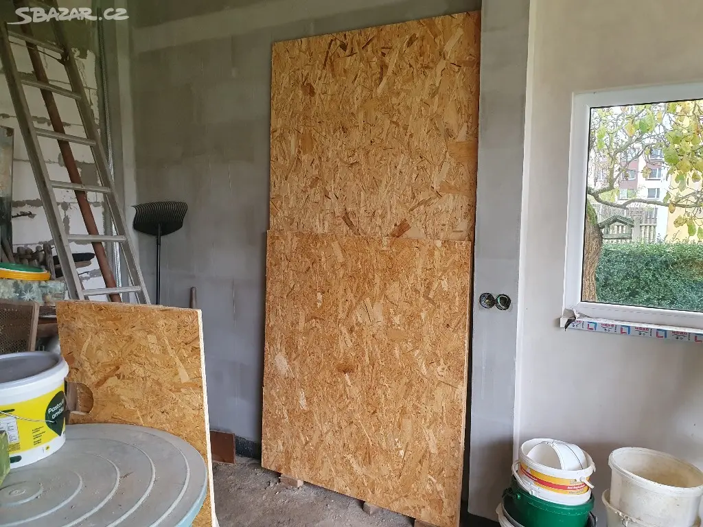 OSB desky 1250 x 2500 x 18 mm, rovná hrana - Františkovy Lázně - Bazar - Sbazar.cz