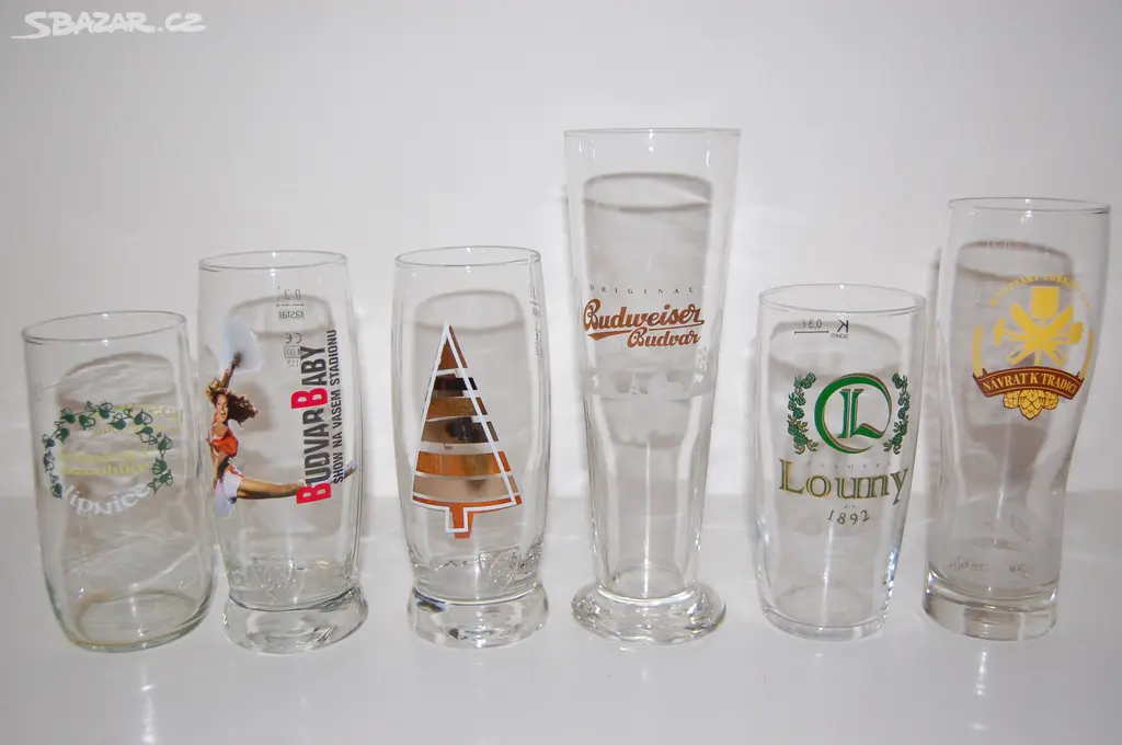 Pivní sklenice - Plzeň, Bolevec - Bazar - Sbazar.cz