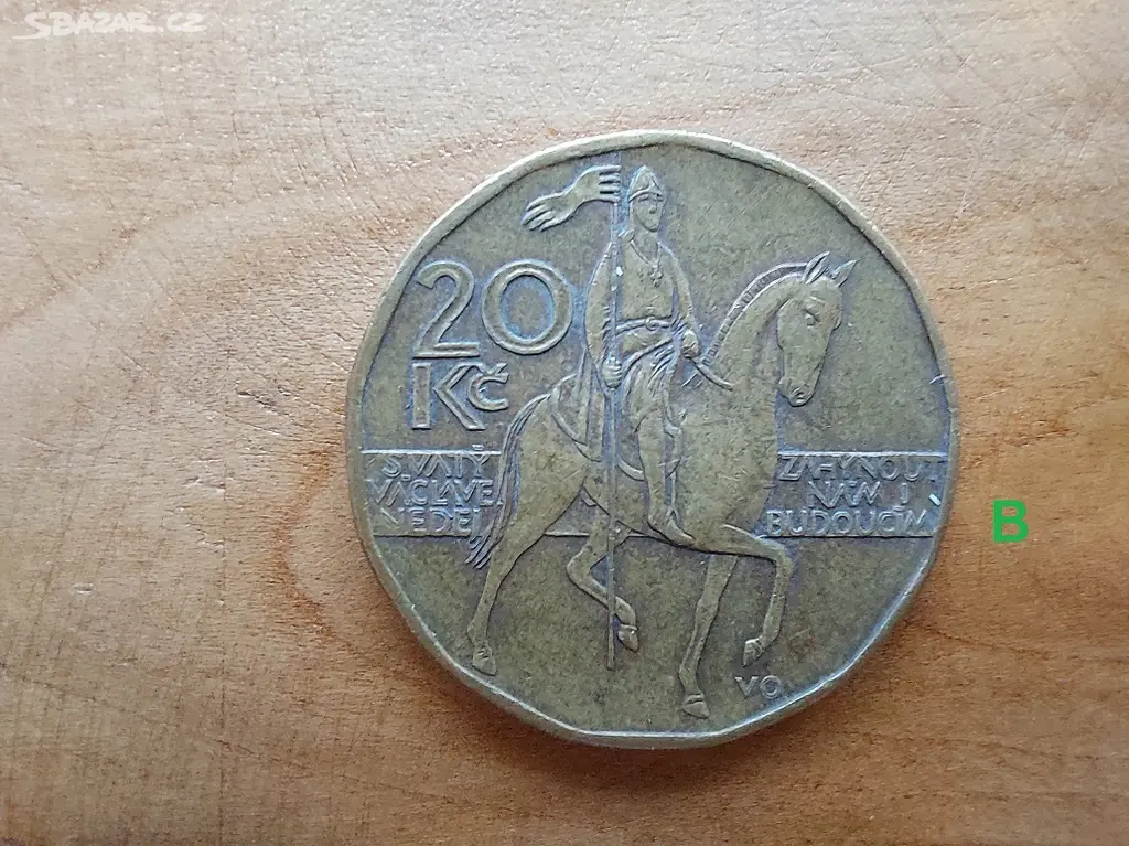 20 Kč dvacet korun dvacetikoruna 2000 svatý Václav - Žďár nad Sázavou - Bazar - Sbazar.cz
