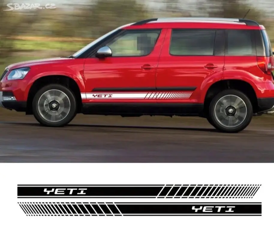 ŠKODA YETI / samolepky na karoserii - Sedlčany - Bazar - Sbazar.cz