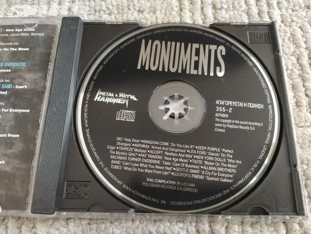 CD MONUMENTS vol. II (Dio, Deep Purple, BTO aj.) - České Budějovice ...