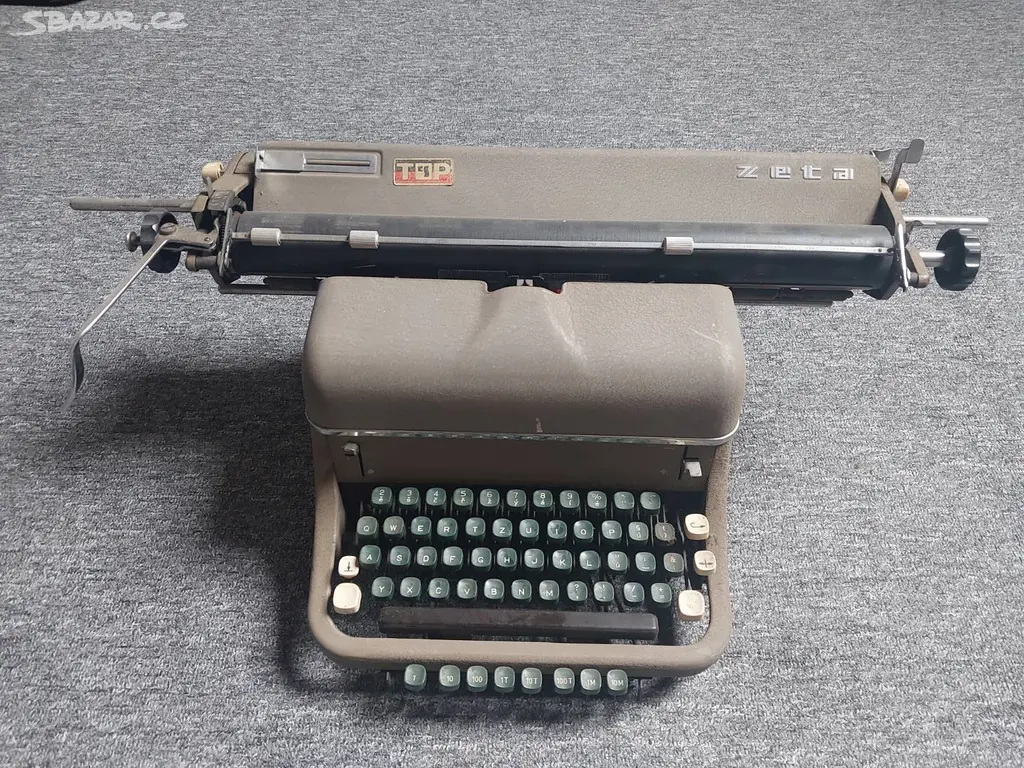 Psací stroj Zeta - široký válec - Kropáčova Vrutice - Bazar - Sbazar.cz