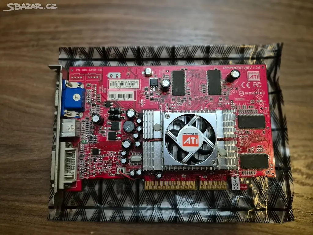ATI Radeon 9600 R96PRO/XT rev 1.3A (AGP, Retro) - Třešť - Bazar - Sbazar.cz
