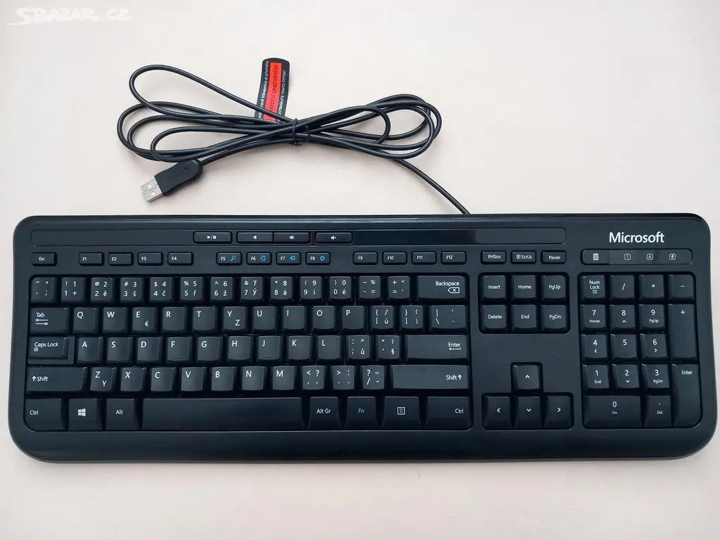 Microsoft Wired Keyboard 600 CZ - Karlovy Vary, Počerny - Bazar - Sbazar.cz