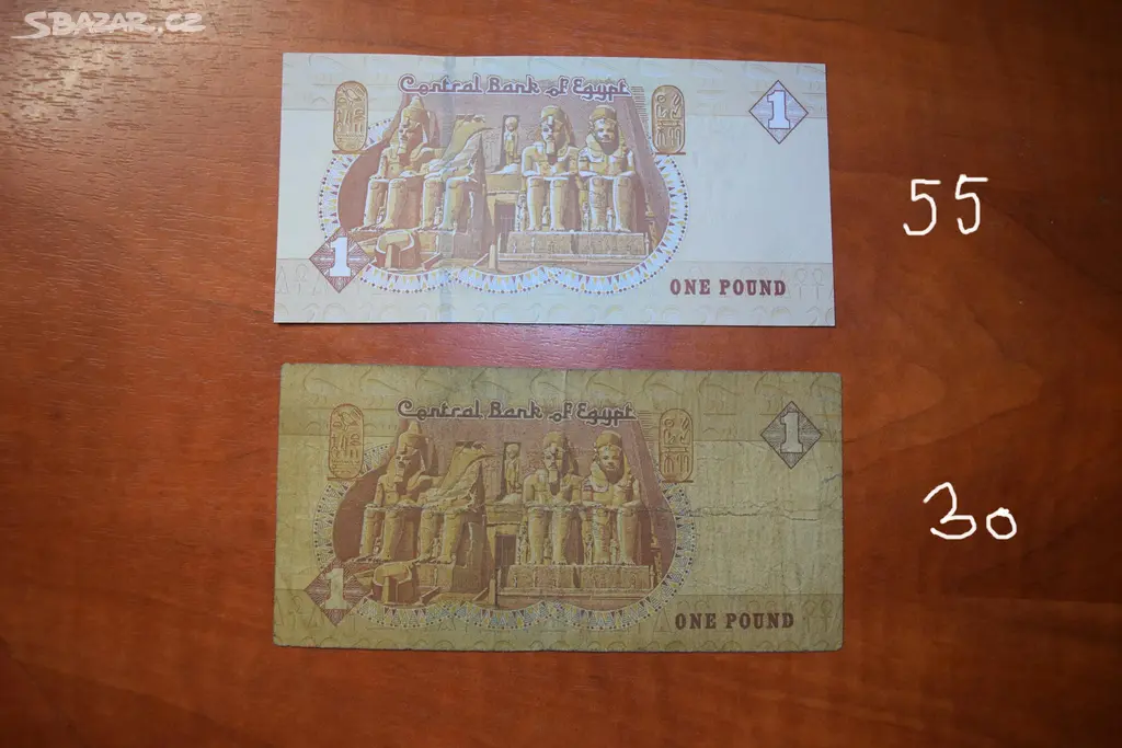Bankovka 1 Libra Egypt - 2ks - Děčín - Bazar - Sbazar.cz