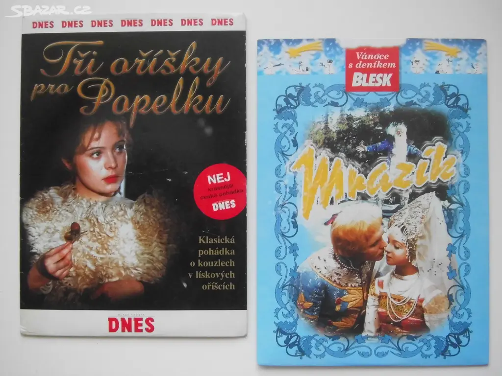 Mrazík+Tři oříšky pro Popelku (na DVD) - Praha - Bazar - Sbazar.cz