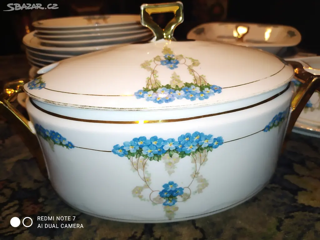Starožitný porcelán Merklín RU pomněnky. - Tábor - Bazar - Sbazar.cz