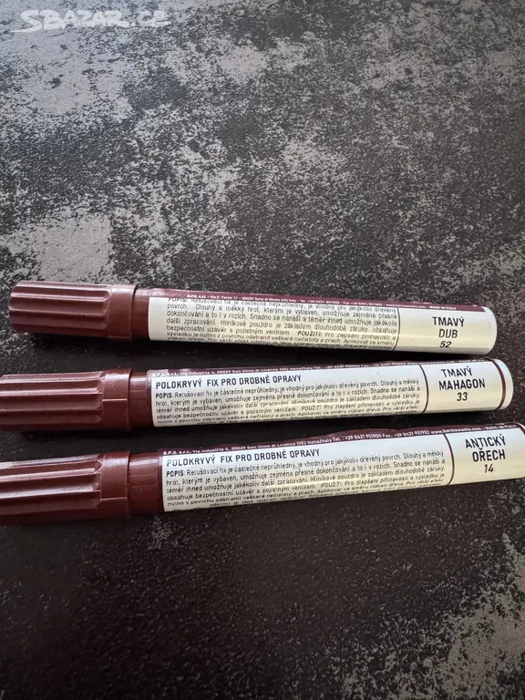 Retušovací fixy na dřevo nové - Praha, Libeň - Bazar - Sbazar.cz