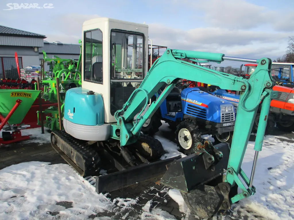 Minibagr Kobelco SK20 SR 2000kg + svahovka - Sebranice - Bazar - Sbazar.cz