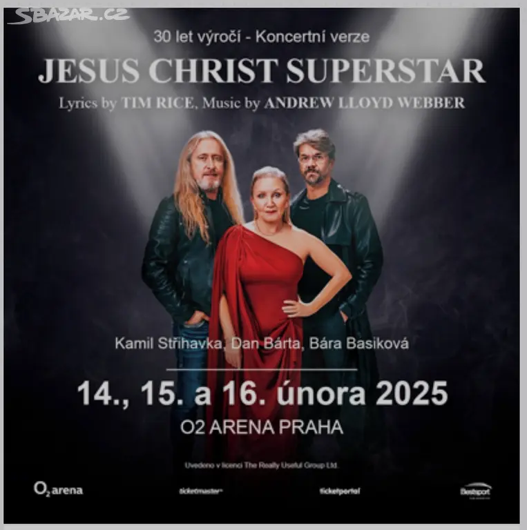 Vstupenky Jesus Christ Superstar v O2 aréně - Nezvěstice - Bazar - Sbazar.cz
