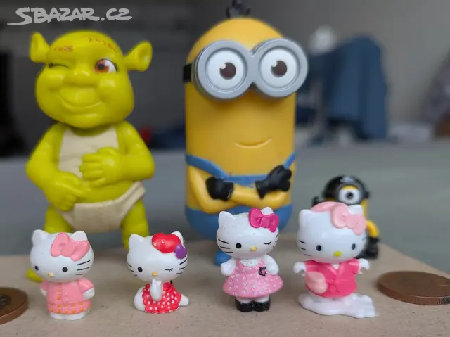 Figurky mimoni, Shrek, hello Kitty - Plzeň, Nová Hospoda - Bazar ...