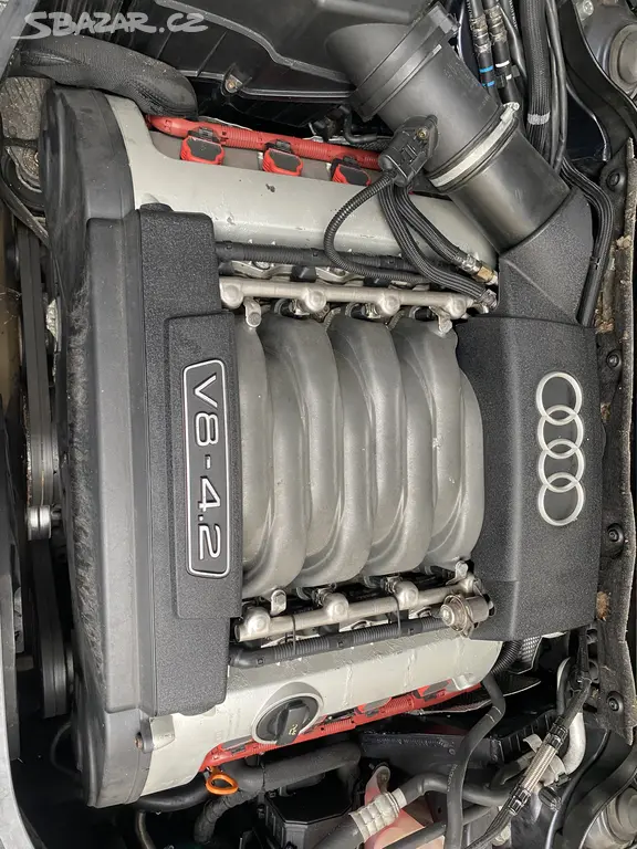 AUDI A8 D3 4,2i 246KW-KOMPLETNÍ MOTOR BFM, N.D. - Písek - Bazar - Sbazar.cz