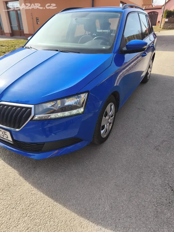 Škoda fabia r.v 2019 combi modrá servisovaná - Velké Meziříčí - Bazar ...